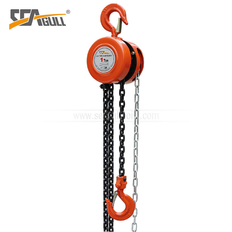 Hand Chain Block G80 Oil Black , 18m Chain Pulley Block 30 Ton
